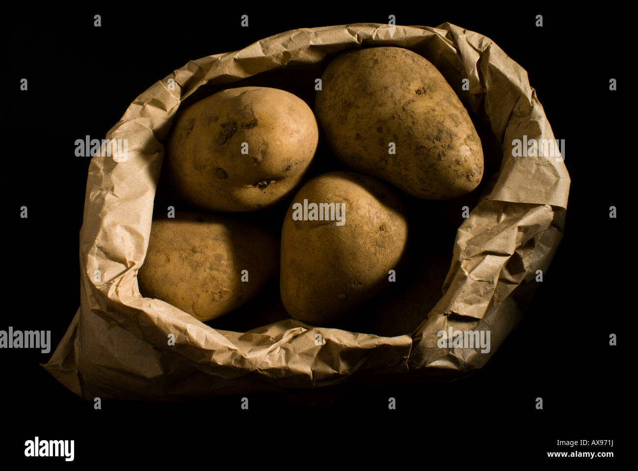 Potatoes In Brown Paper Bag Stock Photos & Potatoes In Brown Paper Bag ...