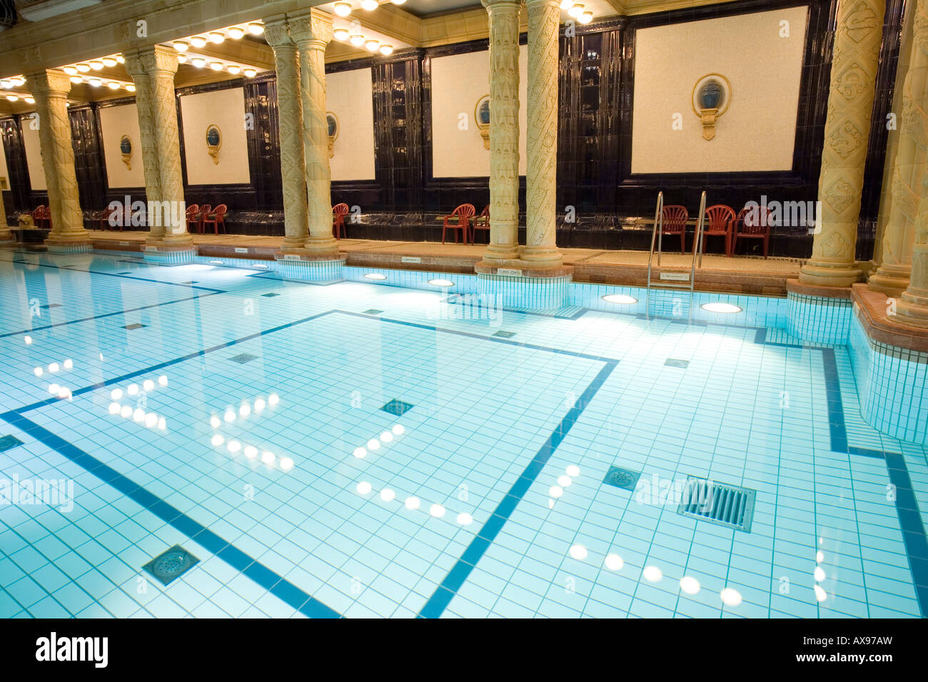 elegant public baths interior Stock Photo - Alamy