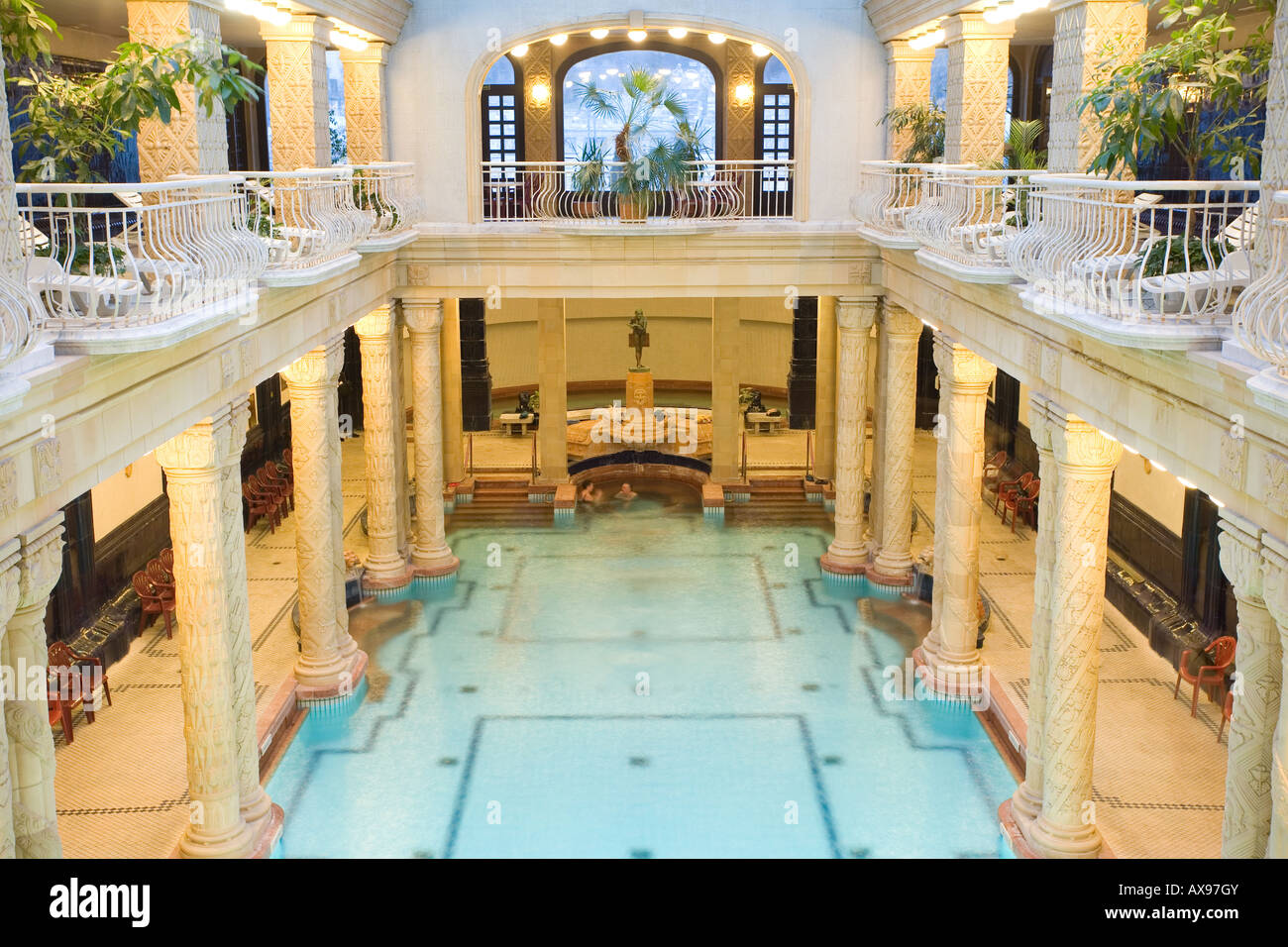 elegant public baths interior Stock Photo - Alamy
