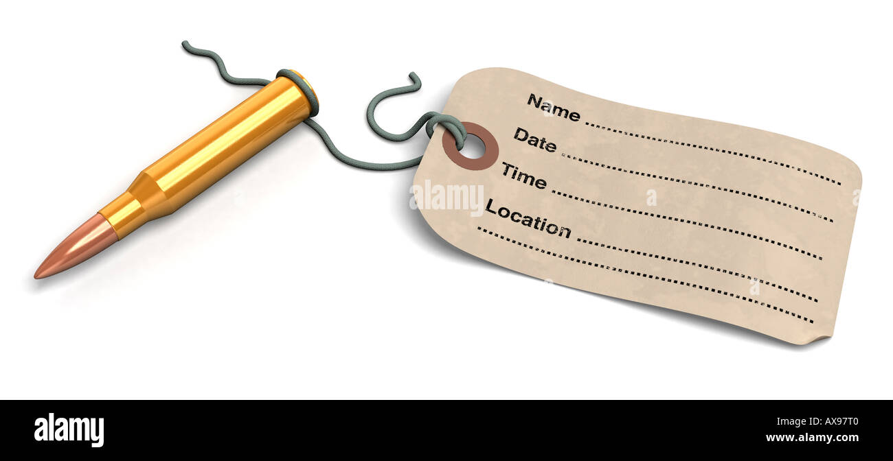 Bullet and Label Stock Photo - Alamy