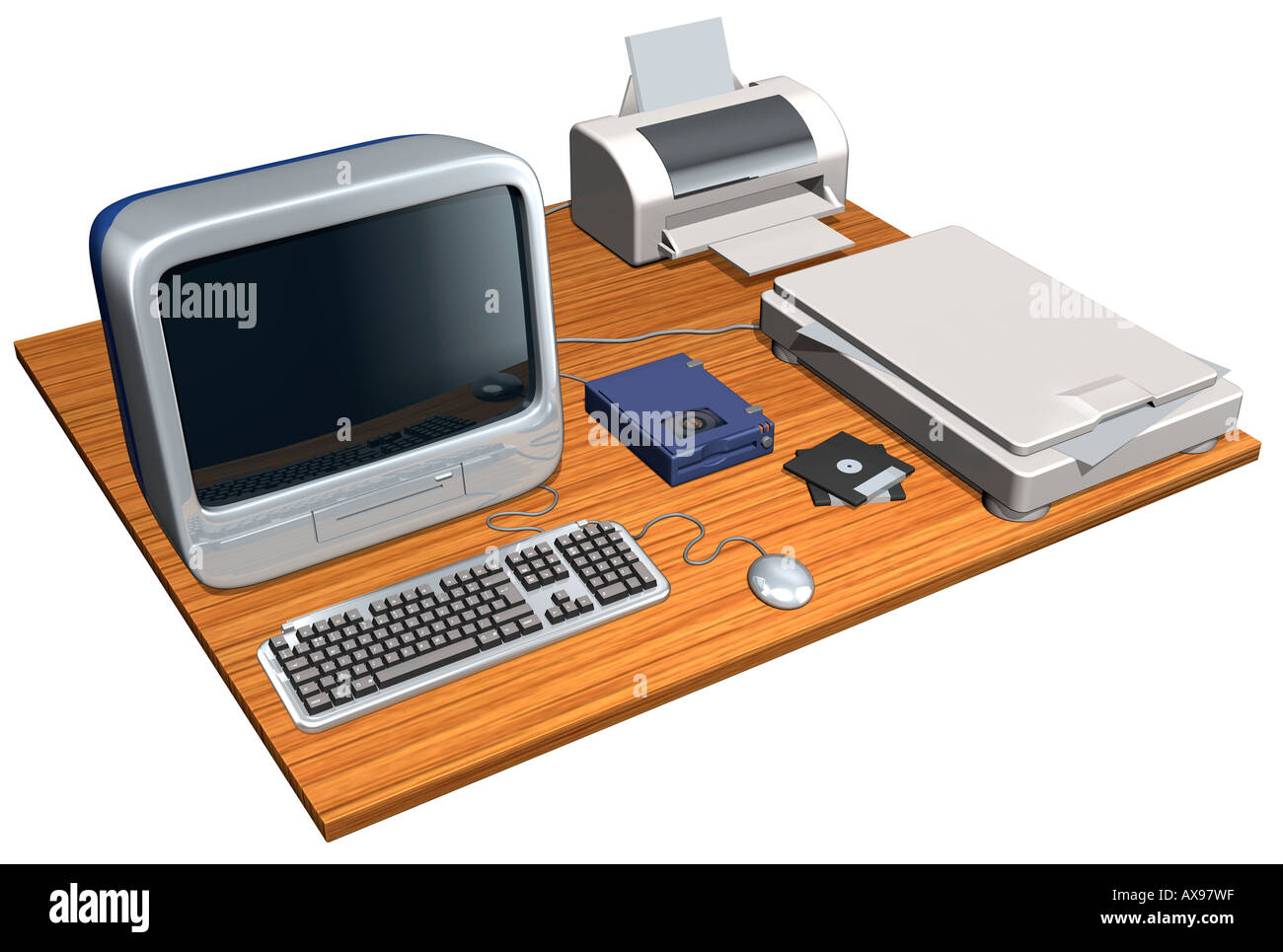 Computer printer scanner mouse hi-res stock photography and images - Alamy