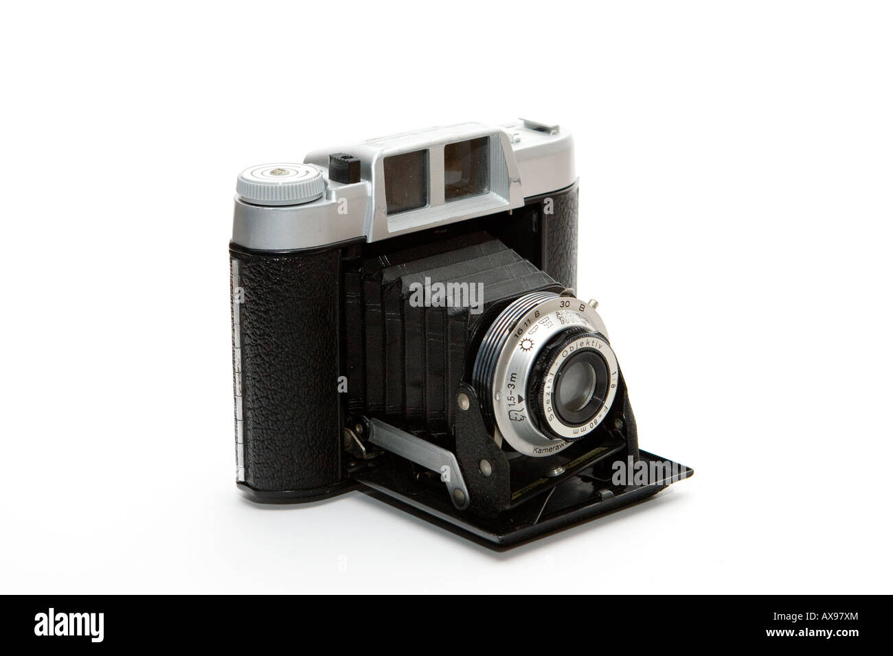 Old Camera with white background Stock Photo - Alamy