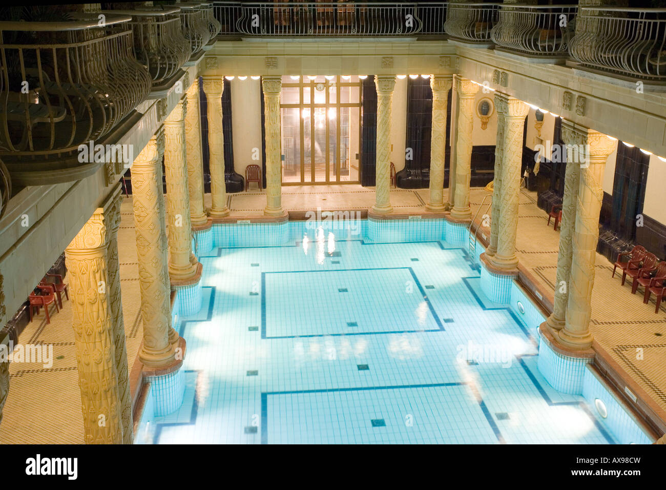 swimming pool in the public baths Stock Photo - Alamy