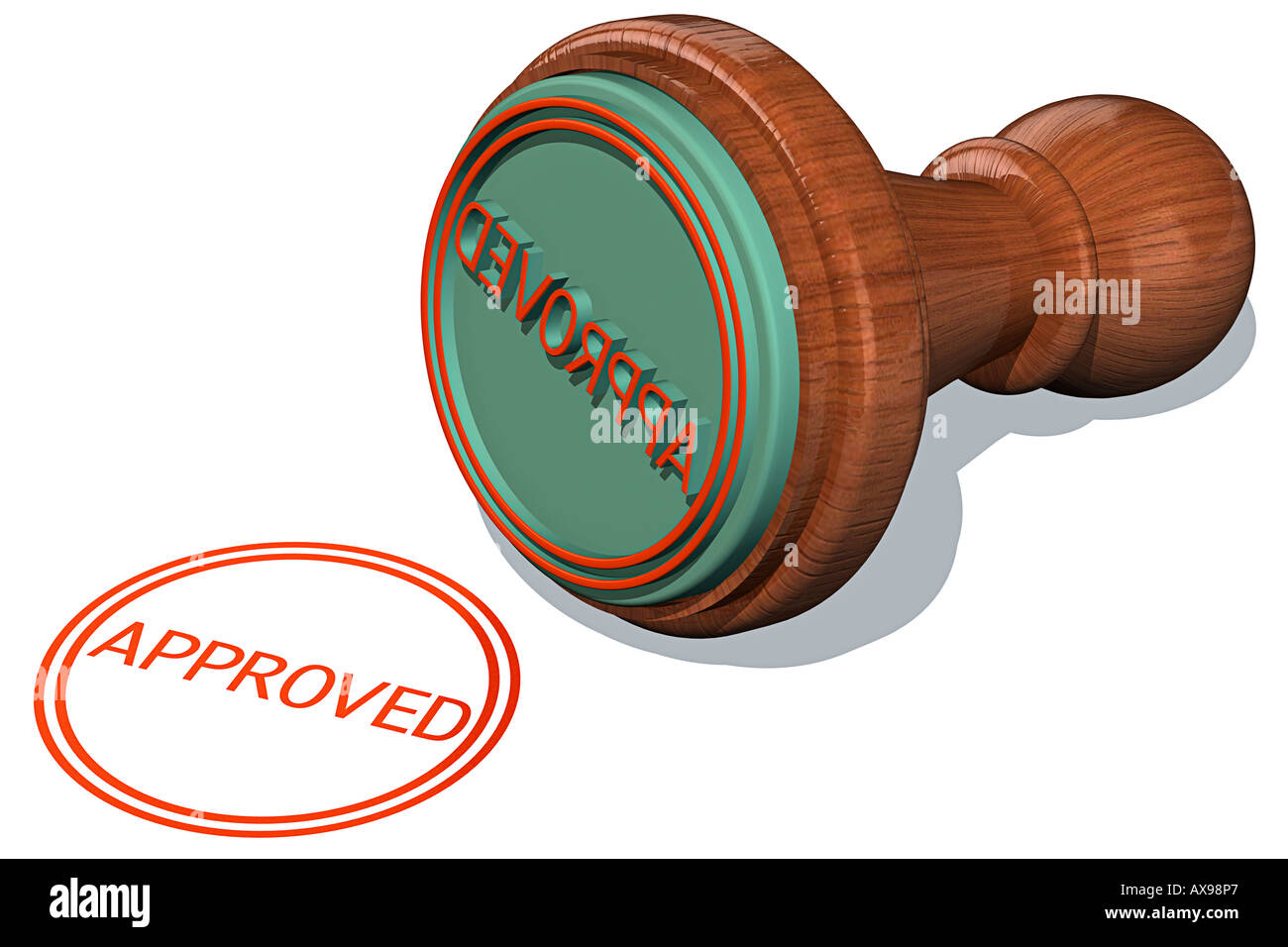 Approved stamp hi-res stock photography and images - Alamy