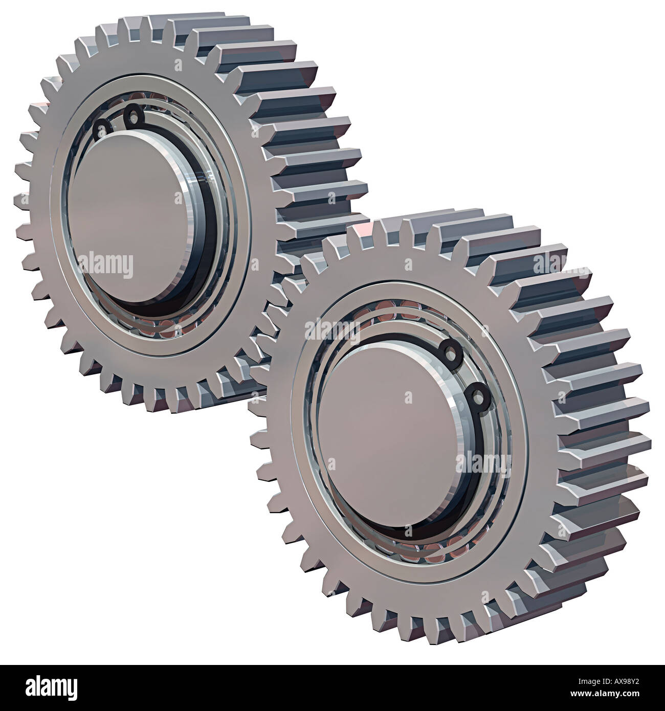 Two Gears Stock Photo: 9583537 - Alamy
