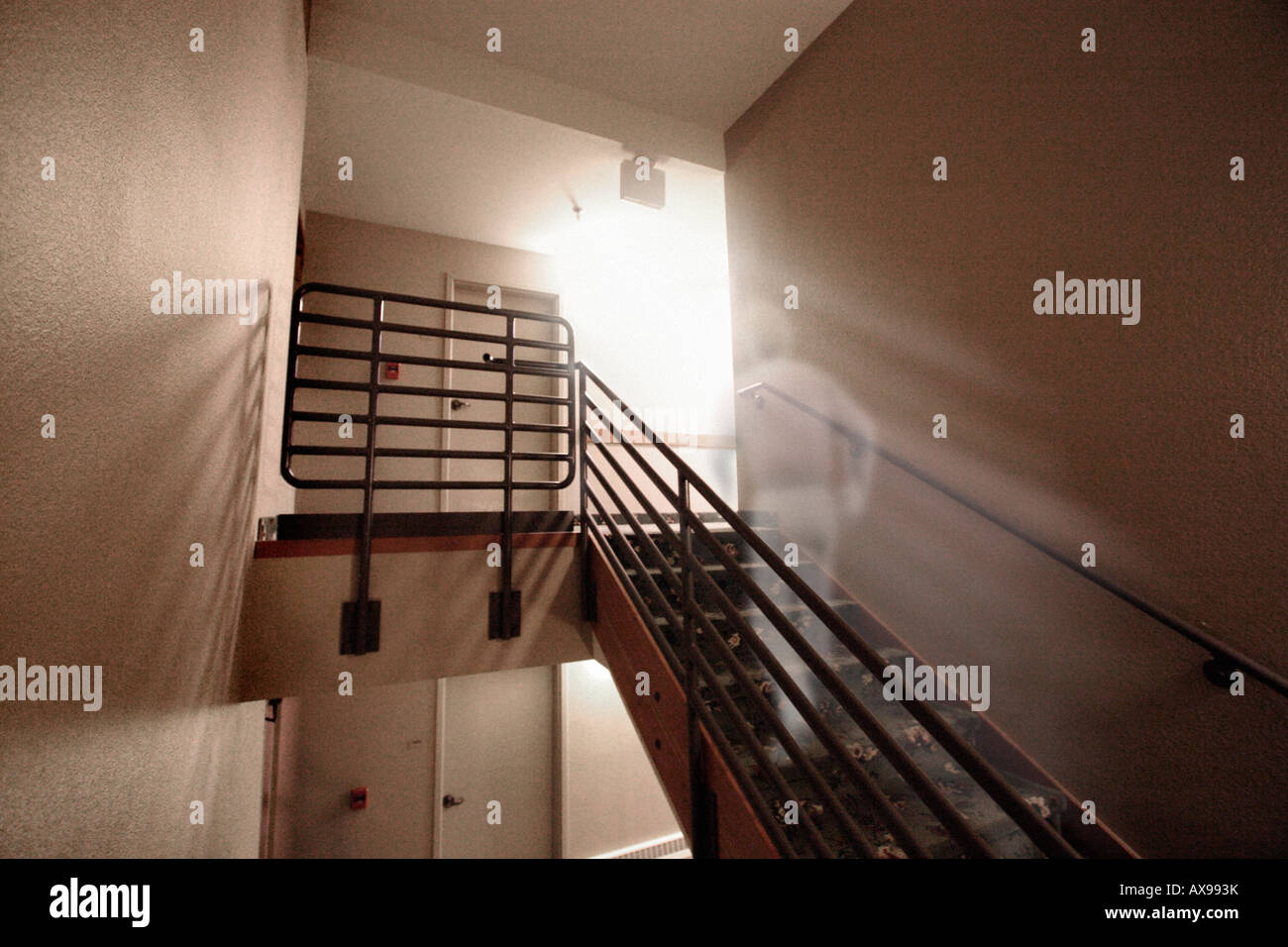 "Ghost" on stairs Stock Photo - Alamy