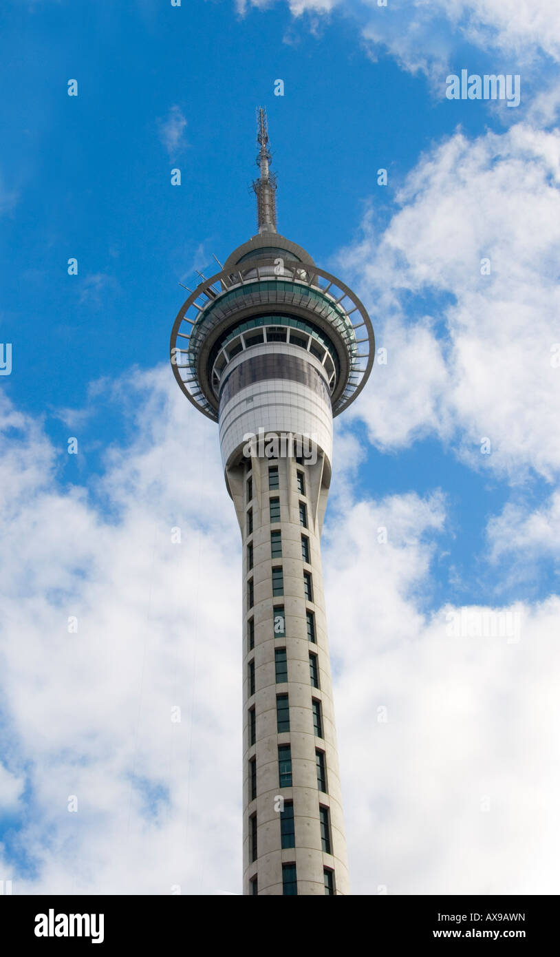 View of Sky Tower Auckland New Zealand Stock Photo - Alamy