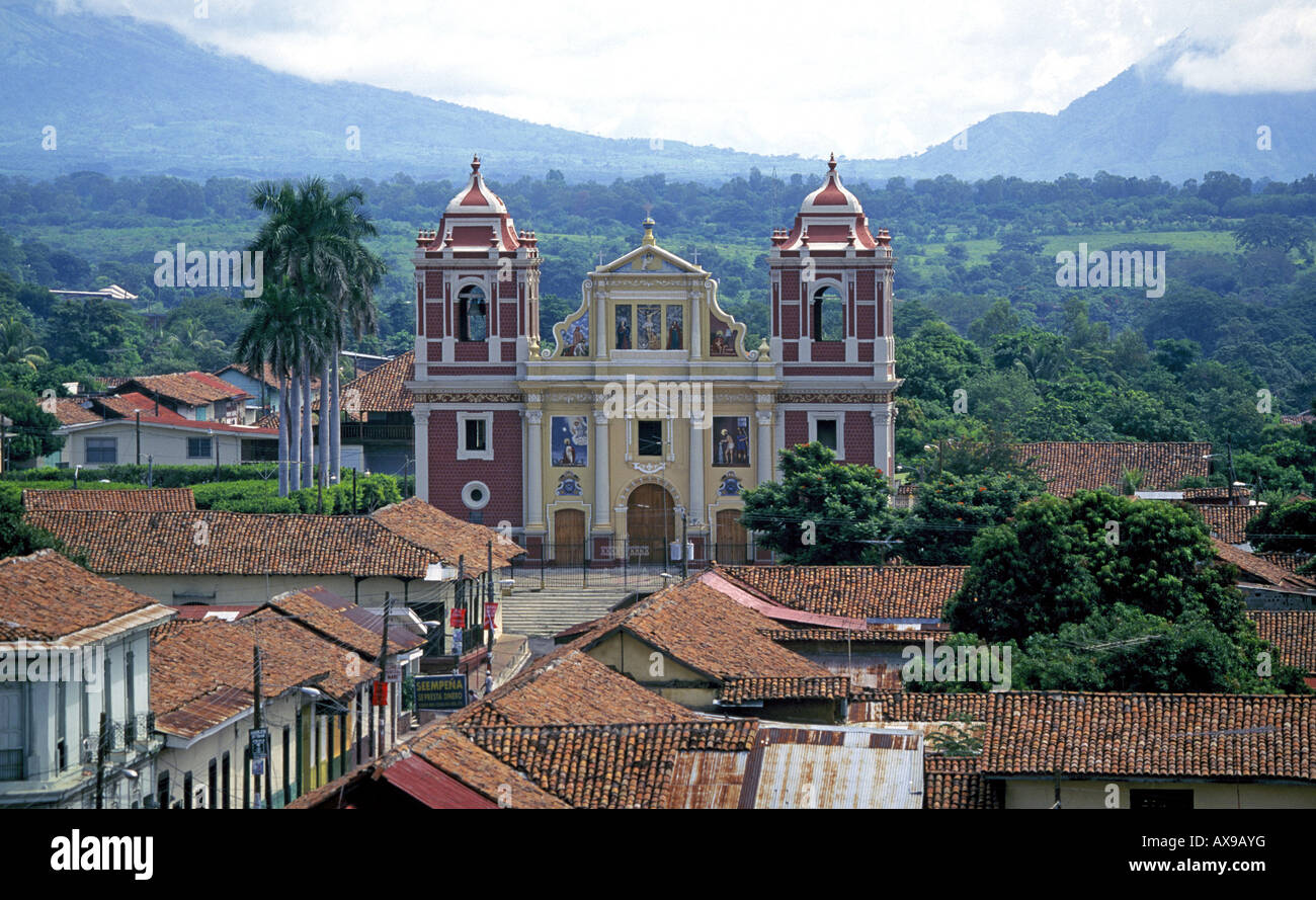 A beautiful colonial catholic church in the city of Leon Nicaragua ...