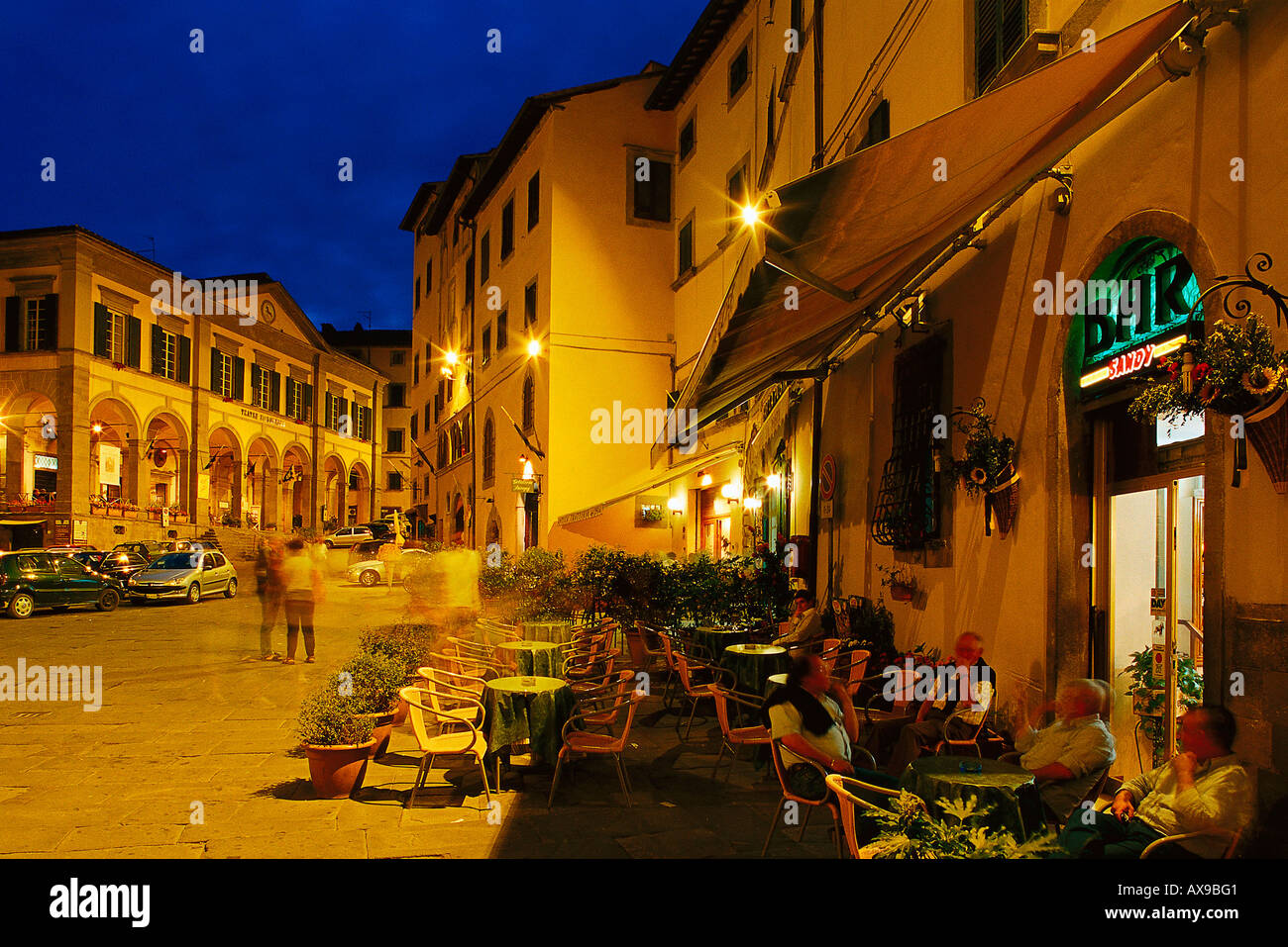 Piazza Signorelli, Cortona Tuscany, Italy Stock Photo - Alamy
