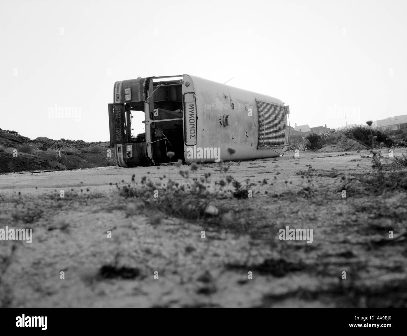 Bus accident Black and White Stock Photos & Images - Alamy