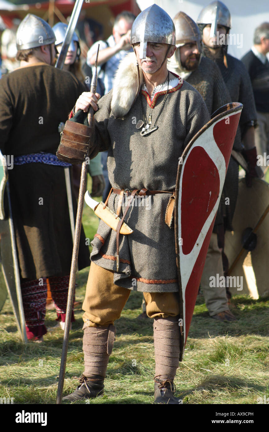 saxon house carl infantryman helmet chain mail battle of hastings east ...