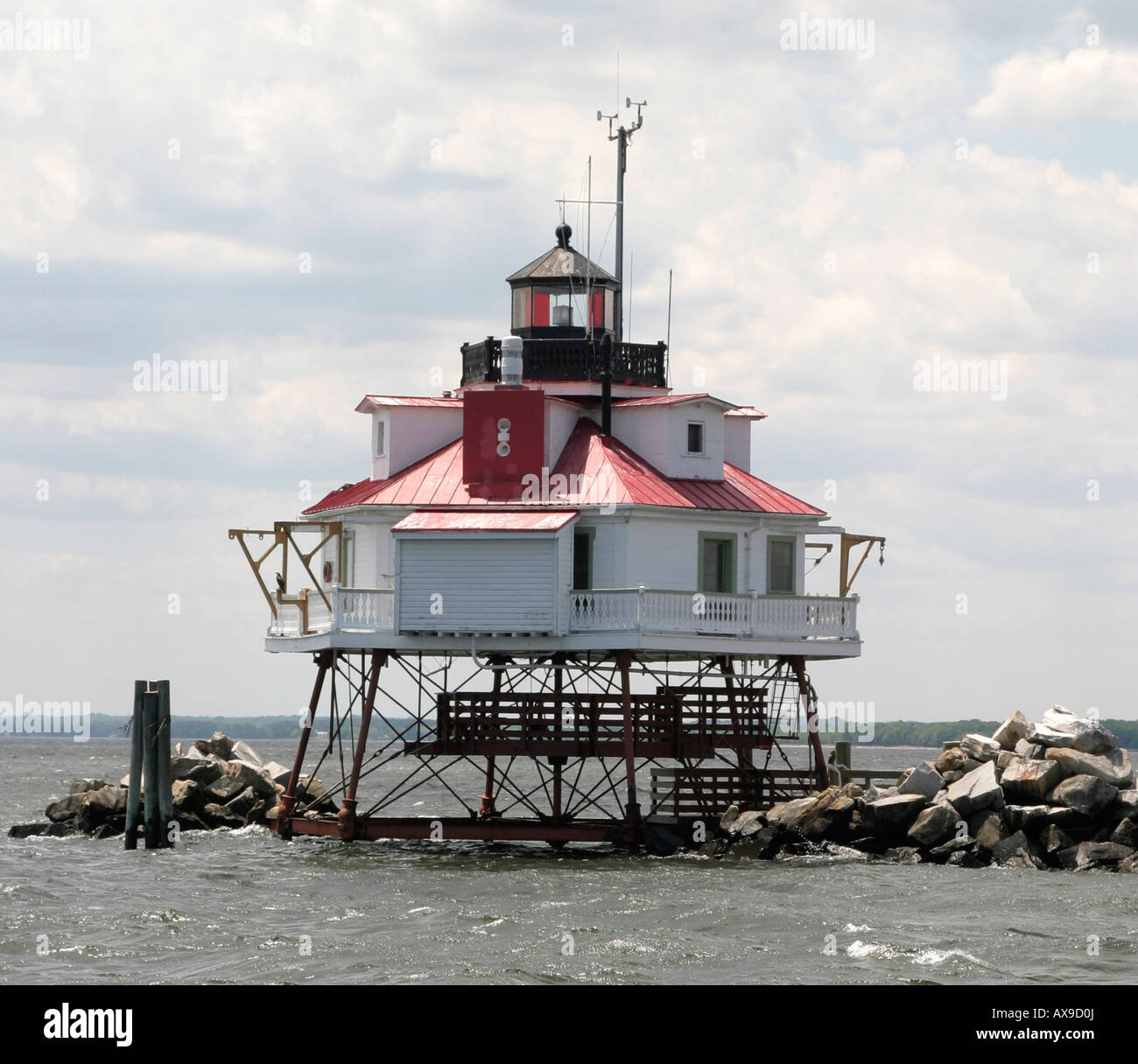 Thomas Point Shoal Lighthouse Stock Photo - Alamy