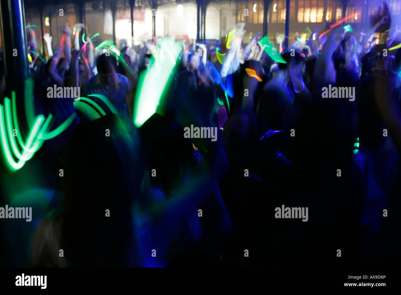 Crowd ravers blurry dancing view hi-res stock photography and images ...