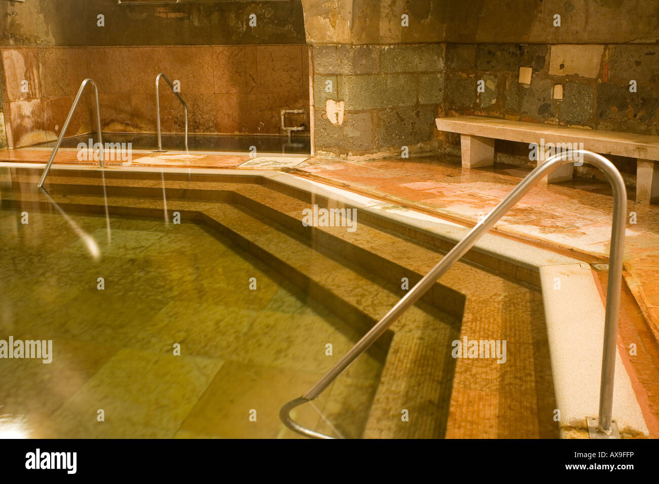 old public baths interior Stock Photo - Alamy
