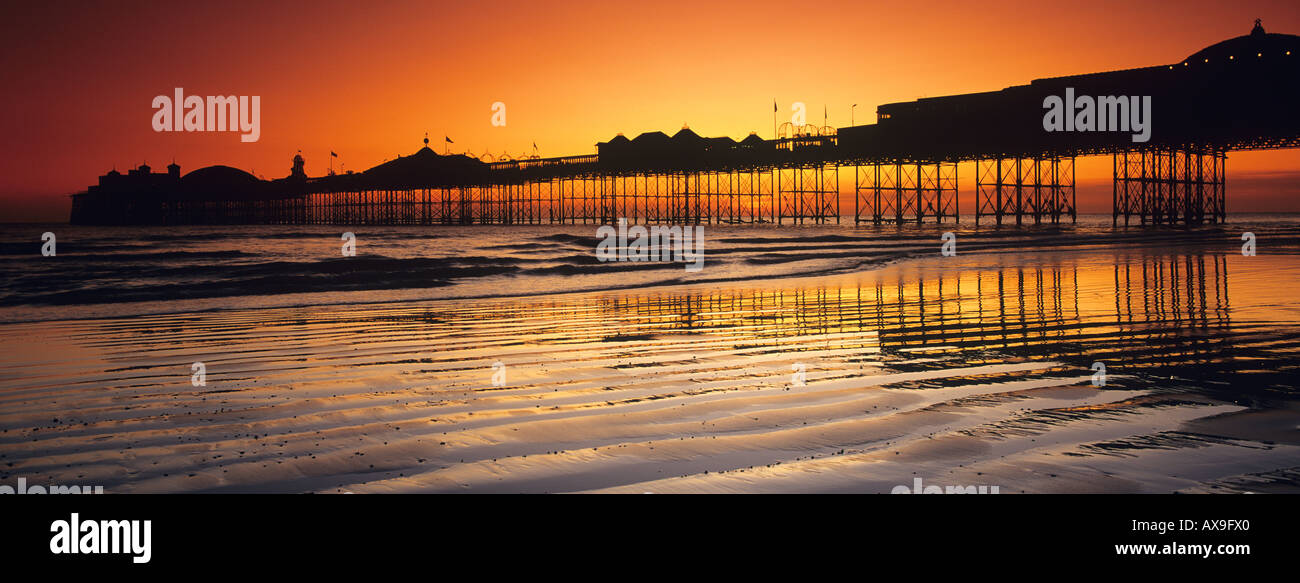 Brighton pier panorama hi-res stock photography and images - Alamy