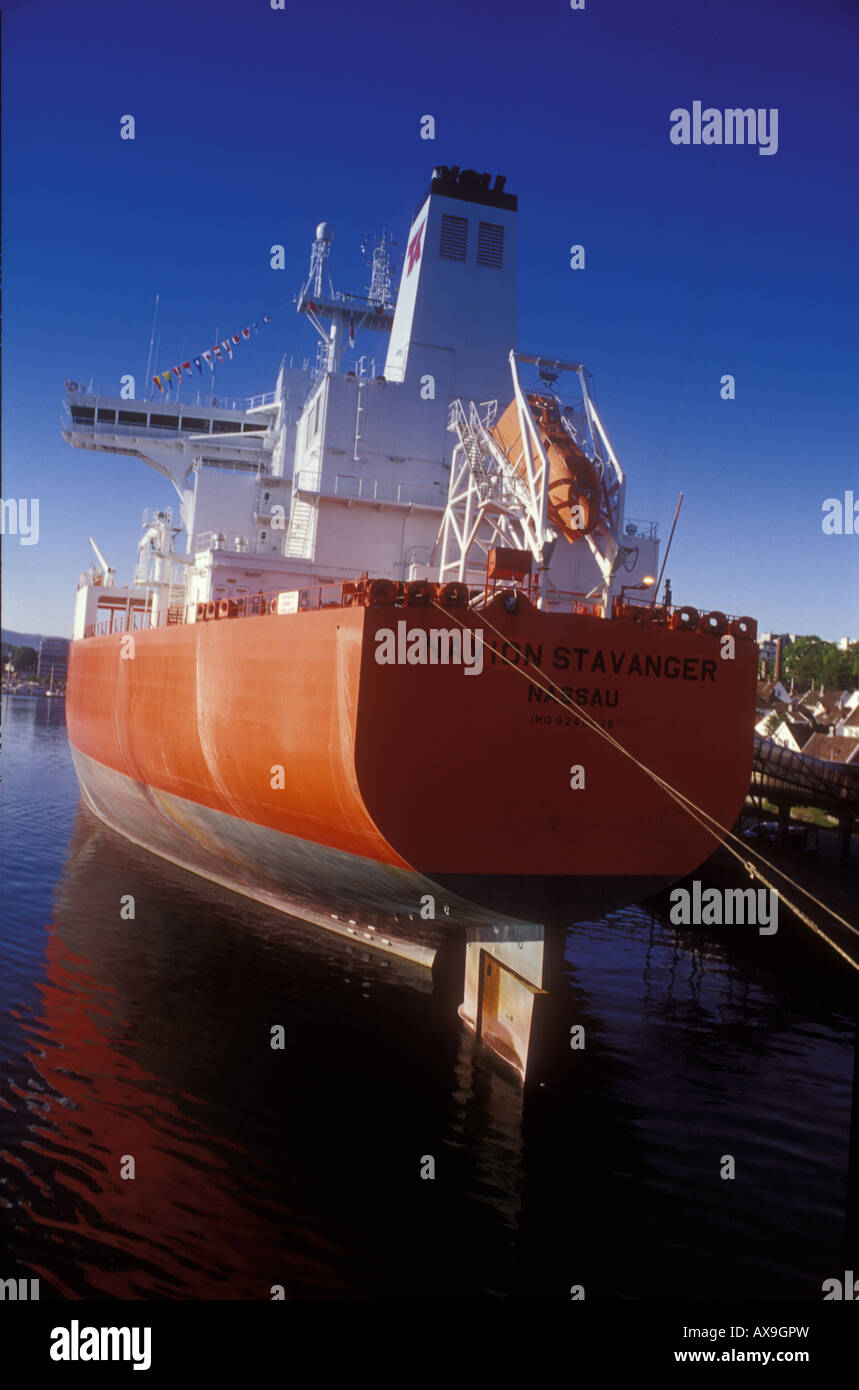 Cargo ship docked at Stavanger Norway Stock Photo - Alamy