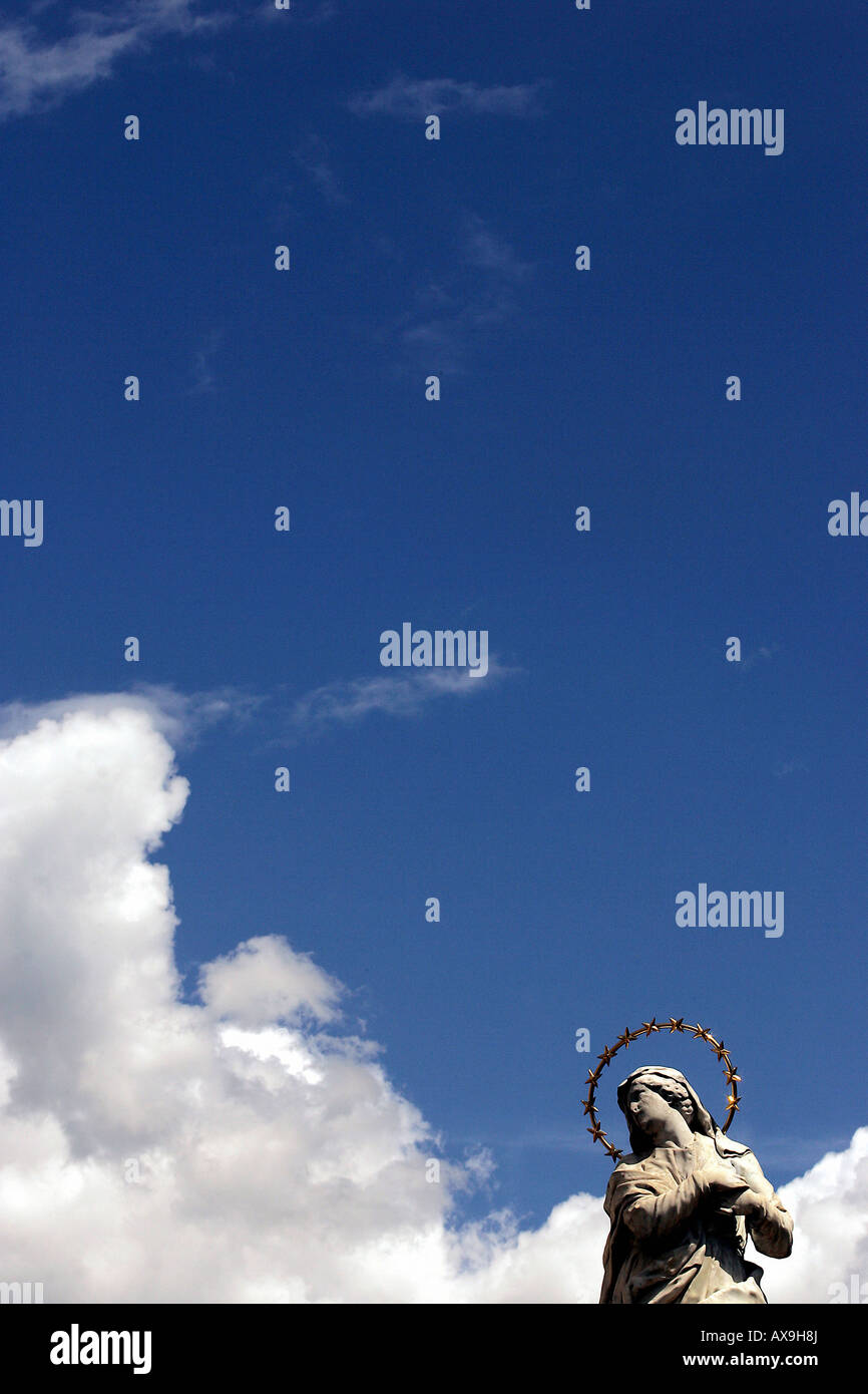 Statue of Virgin Mary, Merano, Italy Stock Photo - Alamy