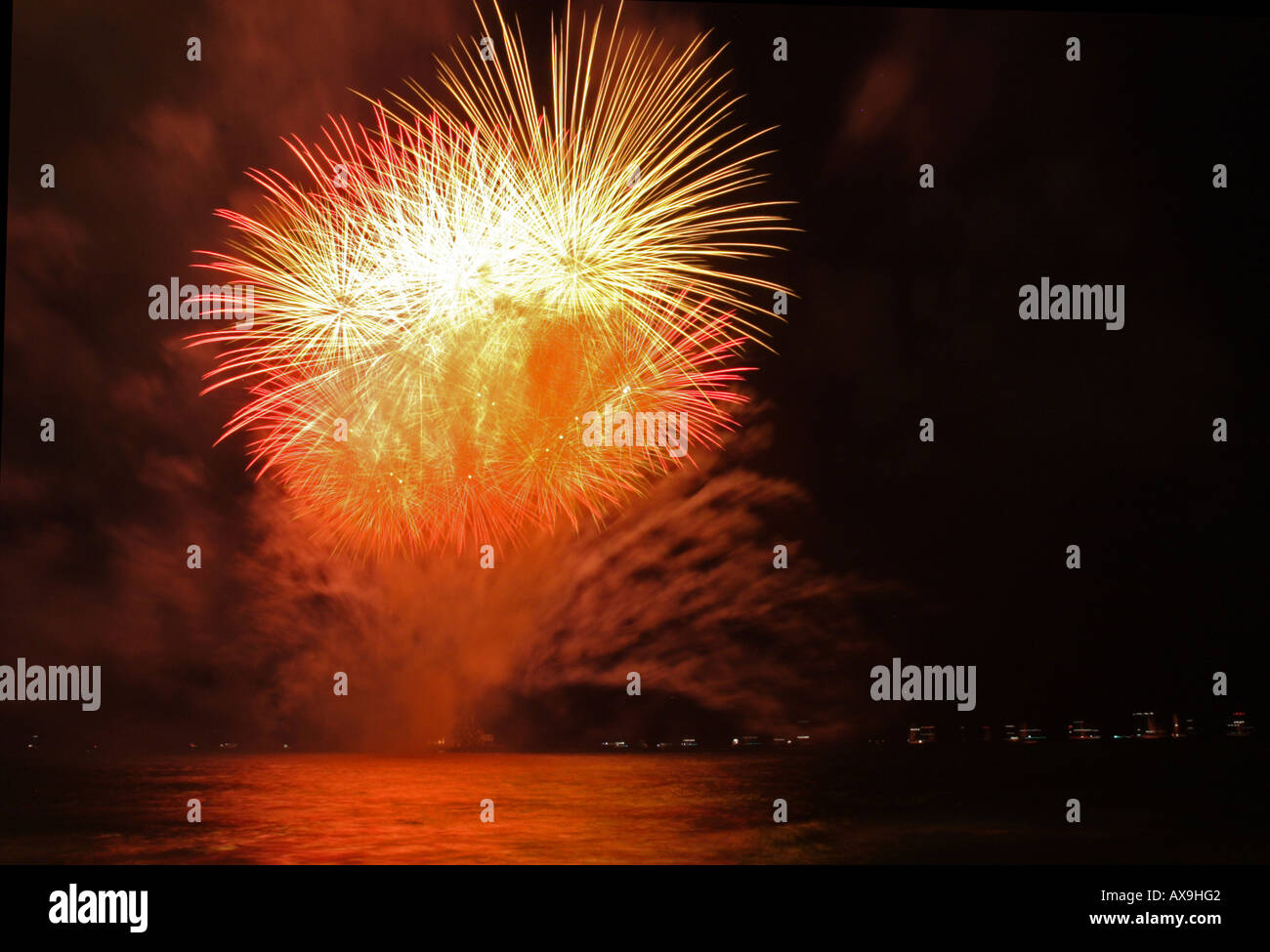 colourful Fireworks display Stock Photo - Alamy