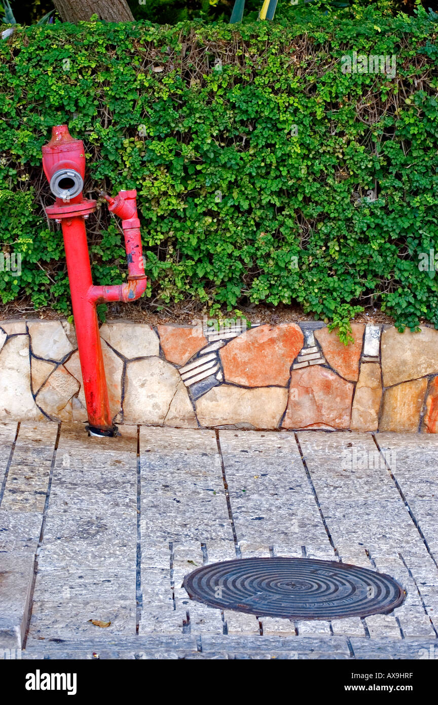 red fire hydrant for fire prevention and immediate reaction to fire ...