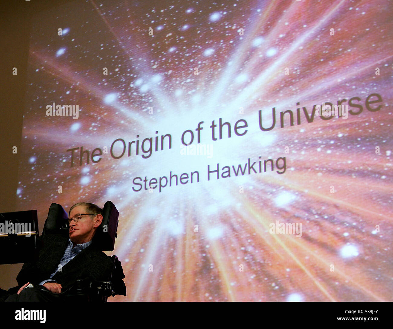 Physicist stephen hawking computer screen hi-res stock photography and ...