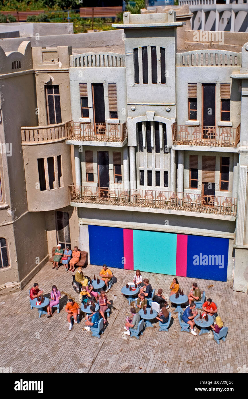 Tel Aviv Architecture at Mini Israel Stock Photo - Alamy