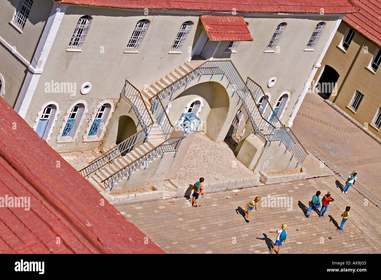 Tel Aviv Architecture at Mini Israel Stock Photo - Alamy