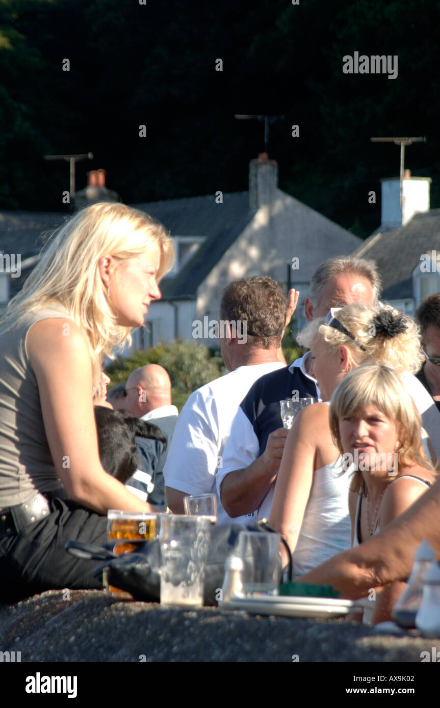 Drinking on the Griffin Wall Dale Stock Photo - Alamy