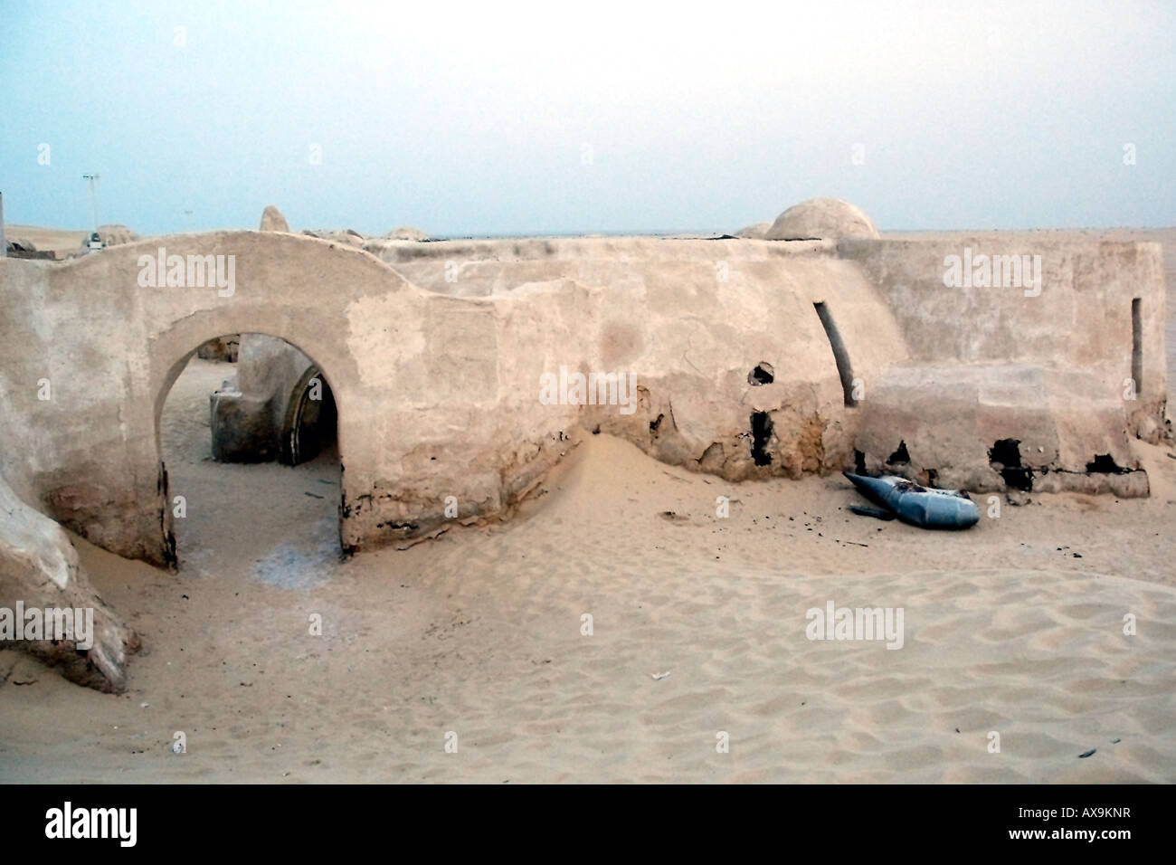Star Wars film set. In the desert close to Tozeur and Nefta, Tunisia ...