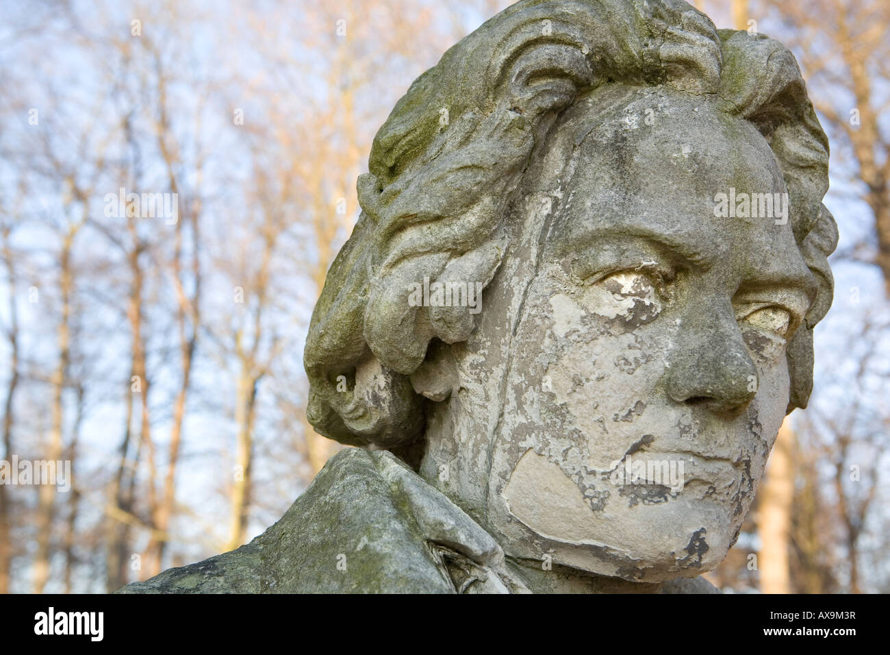 The Head of Beethoven in a sculpture at Middelheim Park in Antwerp ...