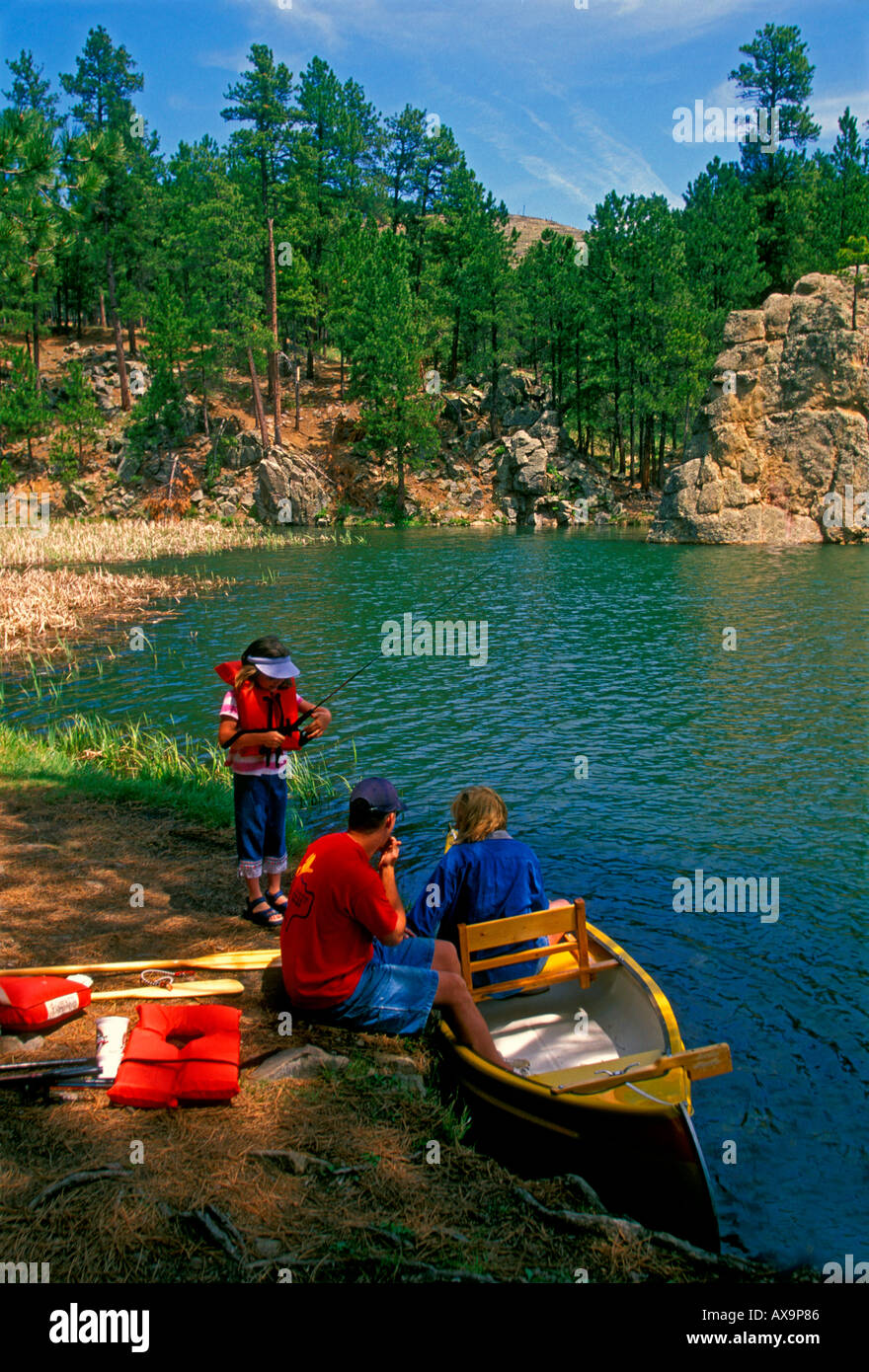 people, mother, father, children, family, canoe, canoe ride, canoeing ...