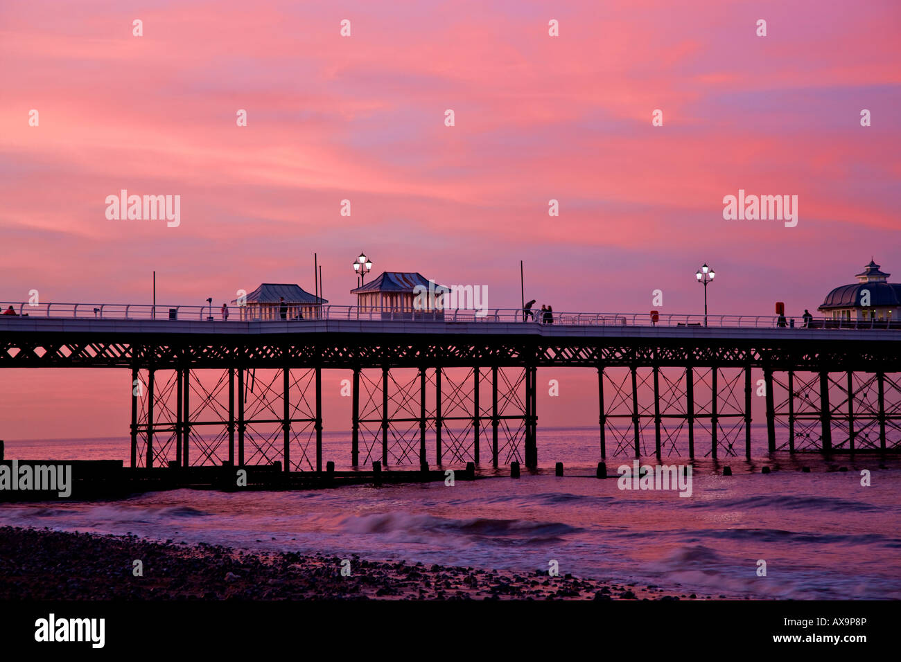 Sunset over Cromer "North Norfolk" UK Stock Photo - Alamy