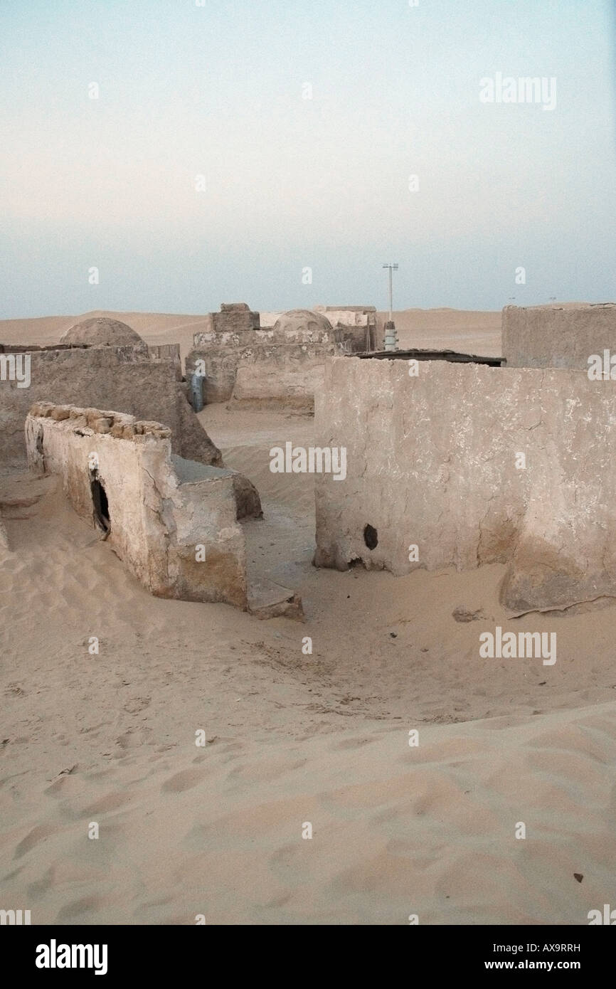 Star Wars film set. In the desert close to Tozeur and Nefta, Tunisia ...
