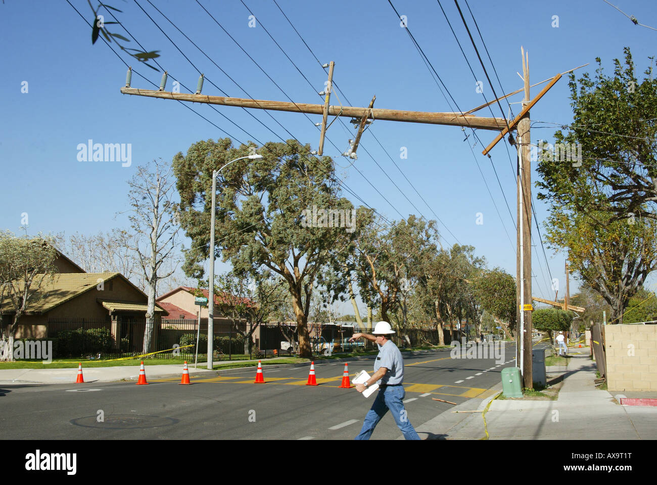 Damage to trees, power poles, homes in heavy windstorm, Southern ...