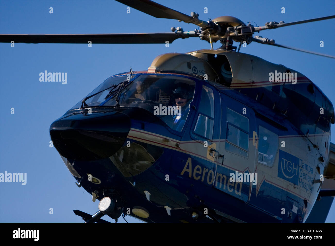 AeroMed Life Flight Emergency Medical Helicopter Stock Photo - Alamy