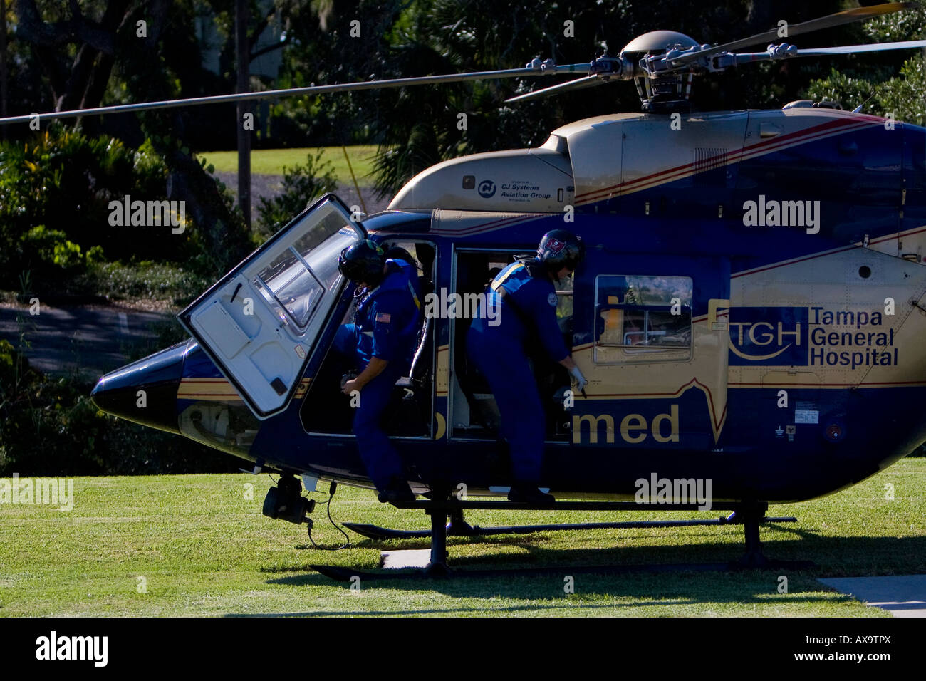 AeroMed Life Flight Emergency Medical Helicopter Stock Photo - Alamy