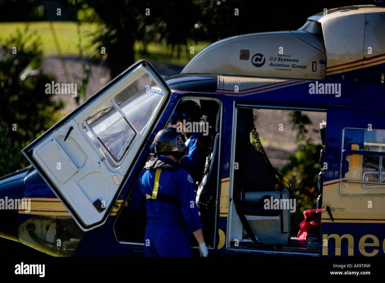 AeroMed Life Flight Emergency Medical Helicopter Stock Photo - Alamy