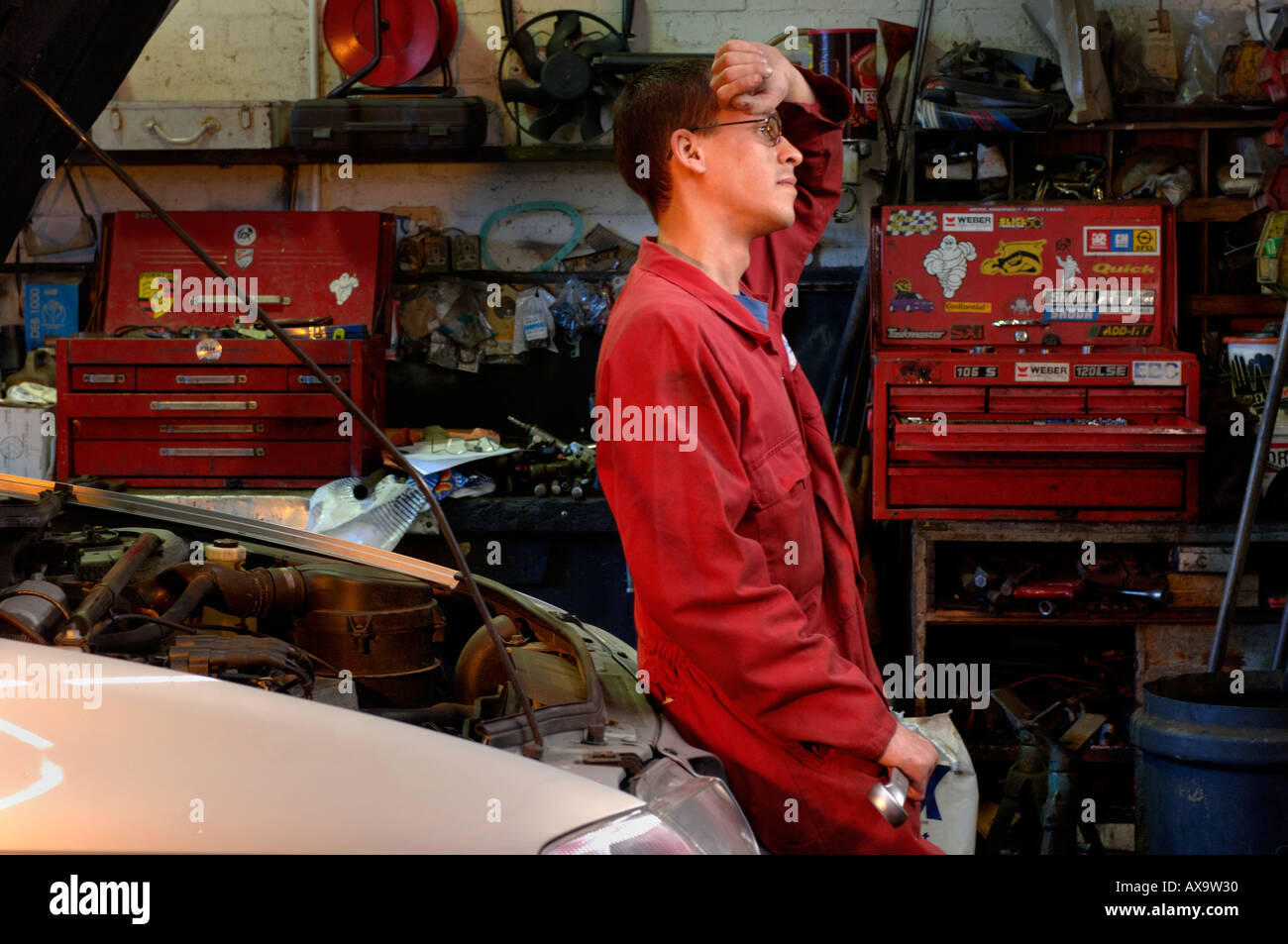 Macanic At Work Stock Photo - Alamy