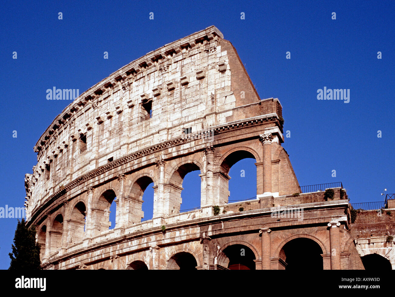 Ancient Colosseum In Rome The Capital Of Italy Stock Photo - Alamy
