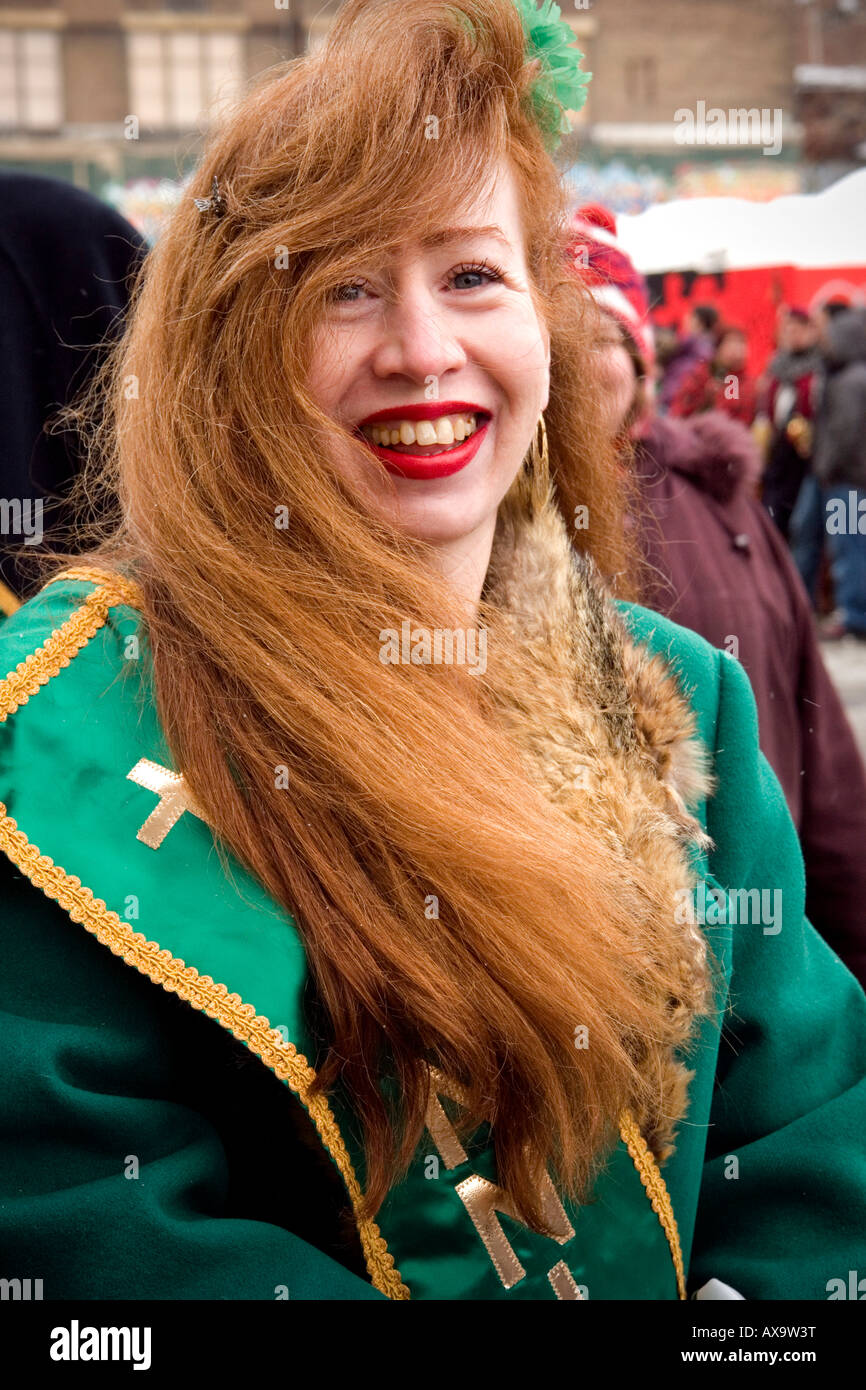 St Patrick's Day Parade on March 16, 2008 in Montreal, Quebec, Canada ...