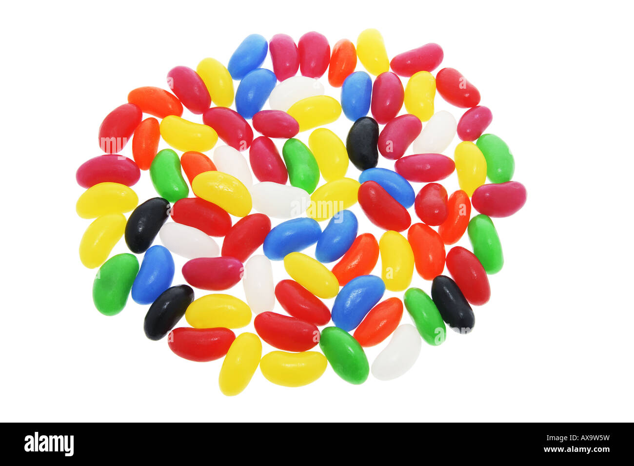 Jelly beans of all colors Cut Out Stock Images & Pictures - Alamy