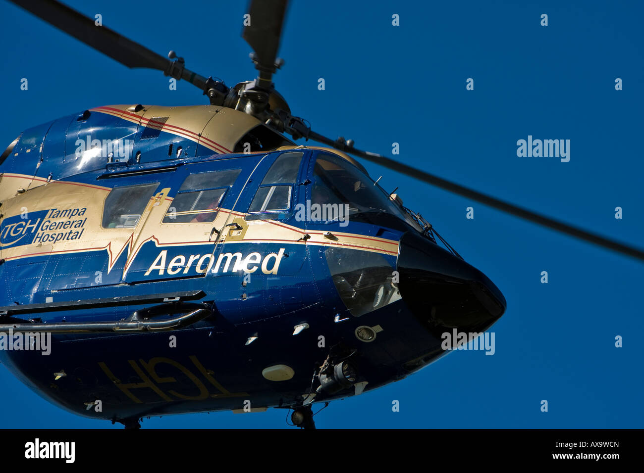 AeroMed Life Flight Emergency Medical Helicopter Stock Photo - Alamy