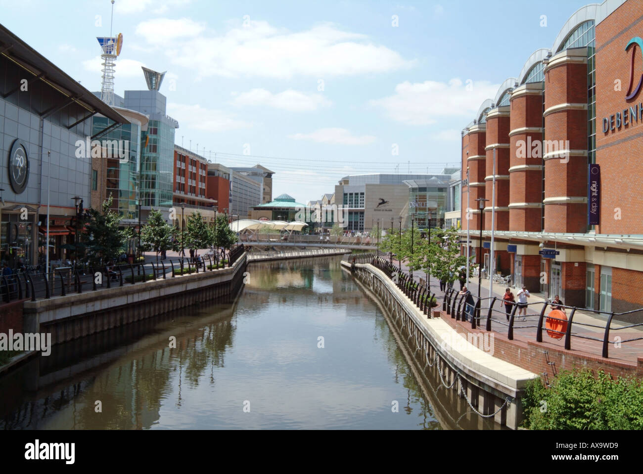 River Kennet and Reading Town Centre Stock Photo - Alamy