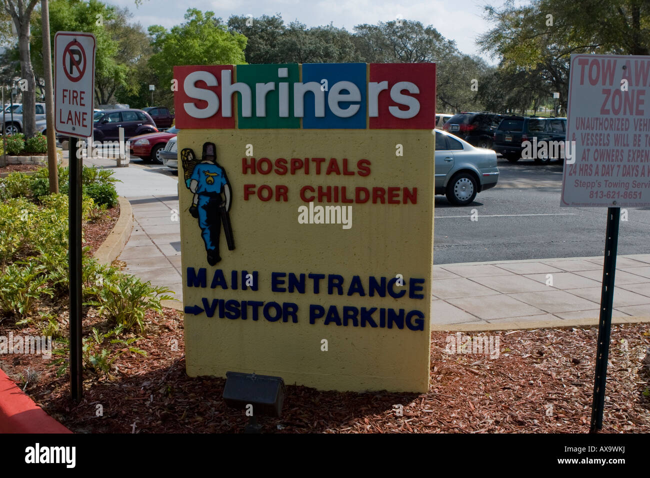 Shriner's Hospital Sign Stock Photo - Alamy