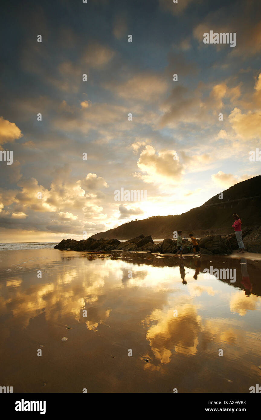 Beach, Wilderness, Garden Route, Western Cape, South Africa Stock Photo ...
