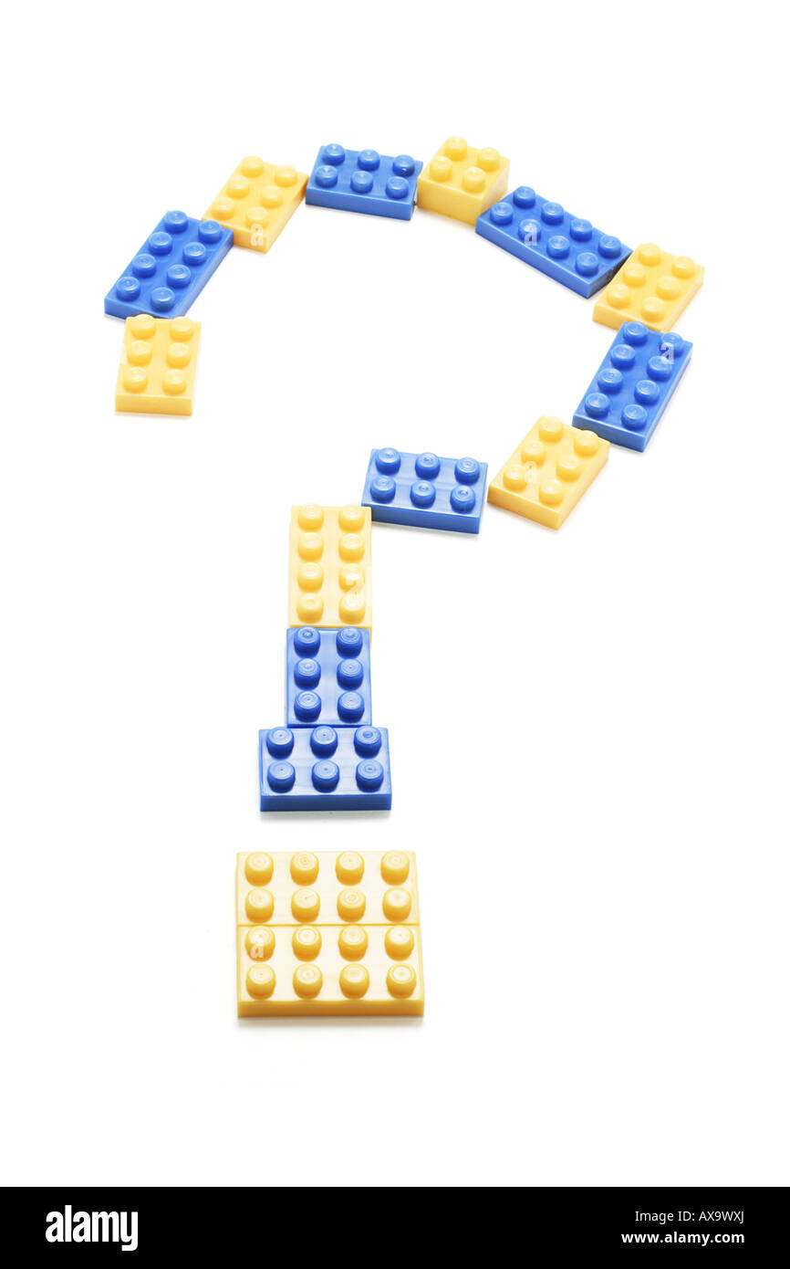 Plastic Building Blocks Forming Question Mark Sign Stock Photo - Alamy