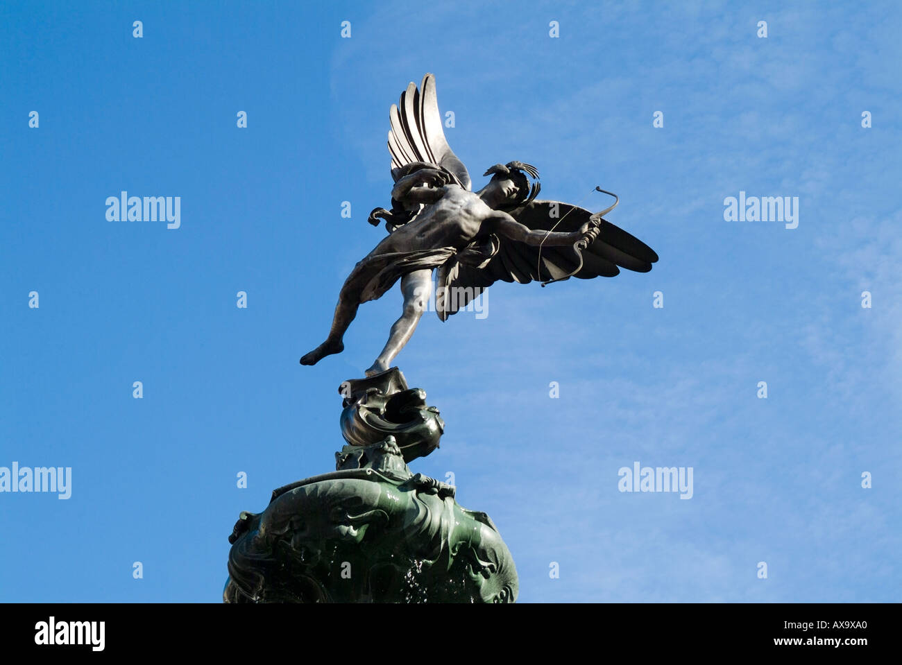 Piccadilly Circus and Eros the Winged Archer Stock Photo - Alamy