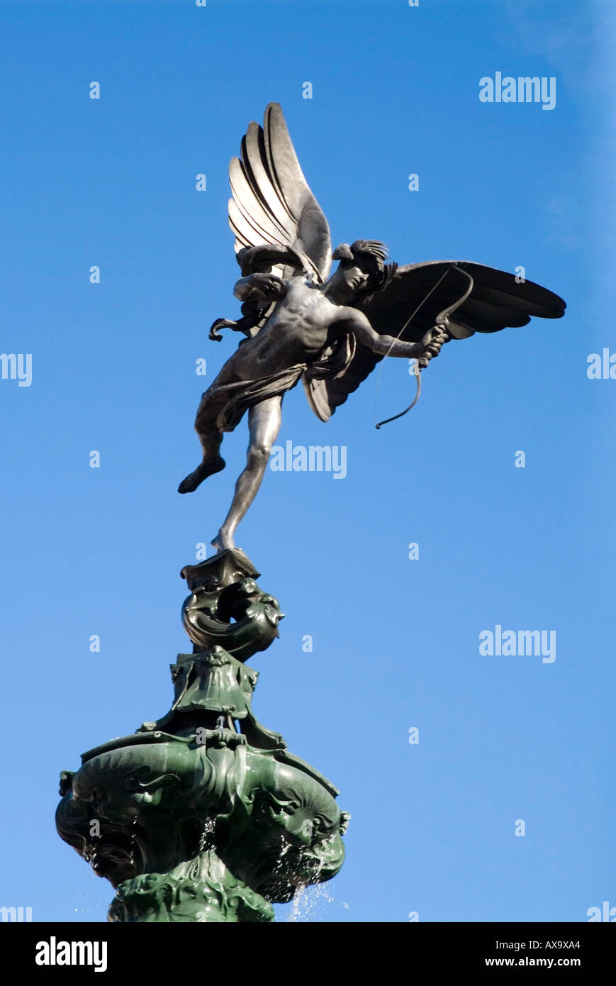 Piccadilly Circus and Eros the Winged Archer Stock Photo - Alamy