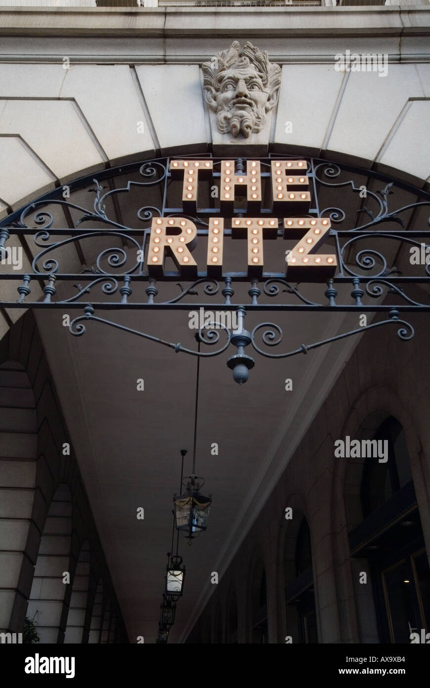 Sign for the Ritz Hotel Stock Photo - Alamy