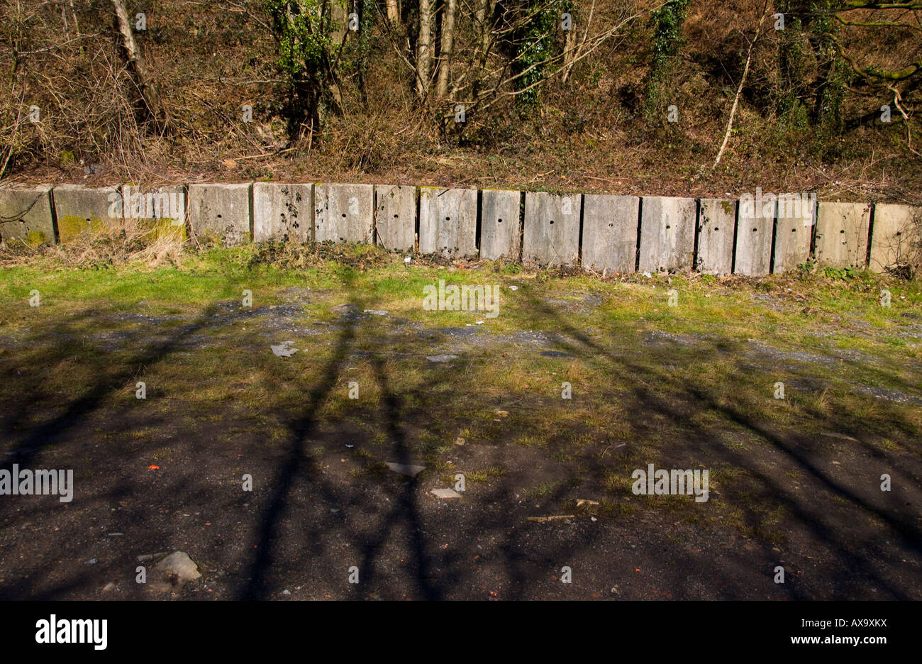 Former rail track from Blaenserchan Colliery near Pontypool South Wales ...