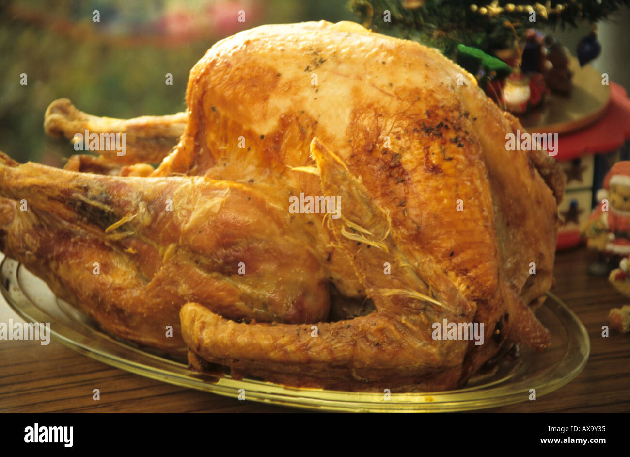 roasted turkey at Christmas time Stock Photo - Alamy